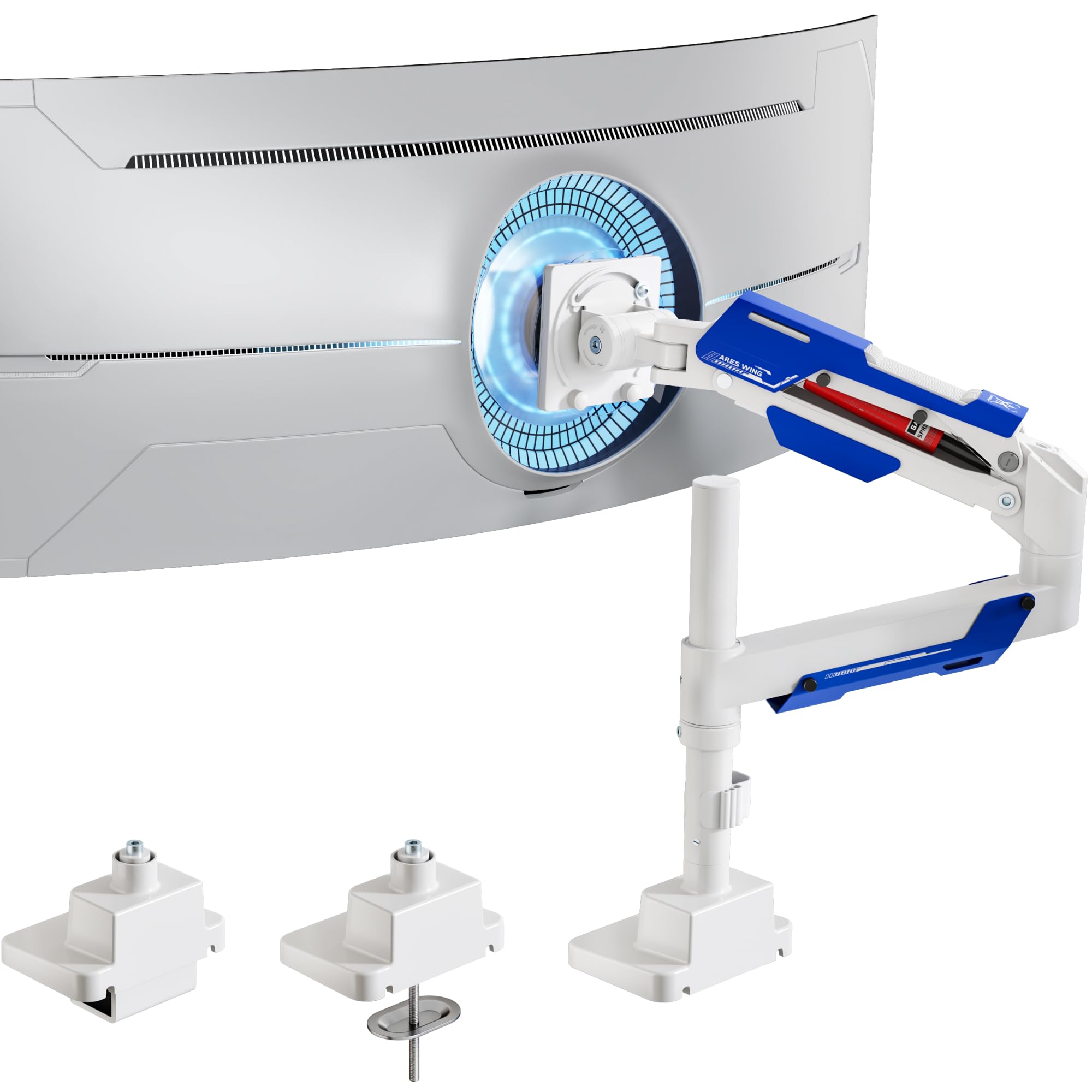 Single Monitor Mount - White | GDT1006PWH – ARES WING